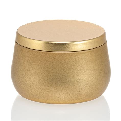8 Oz Jar Store Gold Bubble Candle Tin 12 Pack