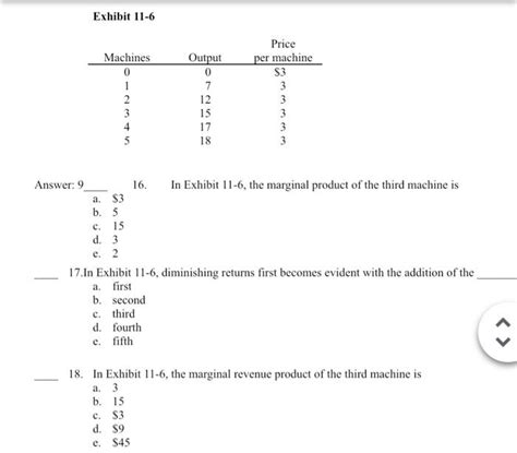 solved exhibit 11 6 machines 0 1 2 3 4 5 output 0 7 12 15 17