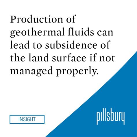 Subsidence From Geothermal Operations Navigating The Regulatory