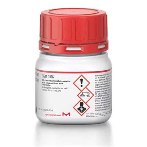 خرید اتیلن دی آمین تترا استیک اسید تترا سدیم سالت دی هیدرات کد E6511 سیگما