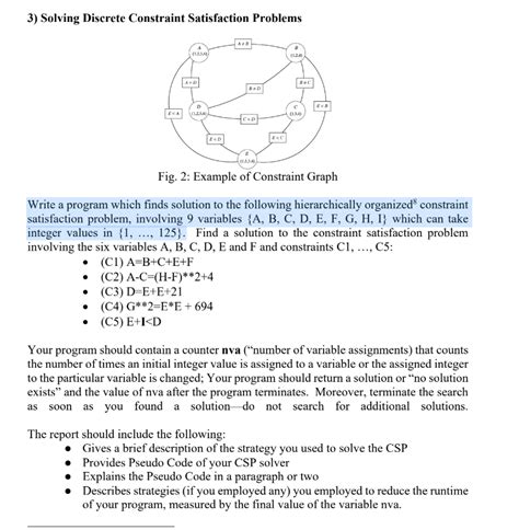Solved 3 Solving Discrete Constraint Satisfaction Problems