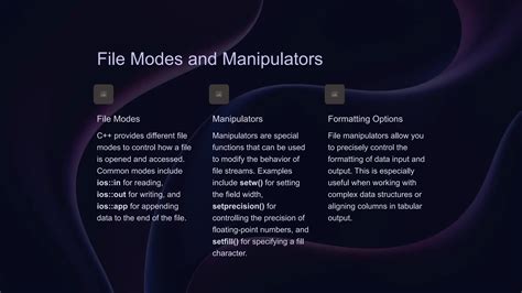 Introduction To Streams And Files In Cpptx
