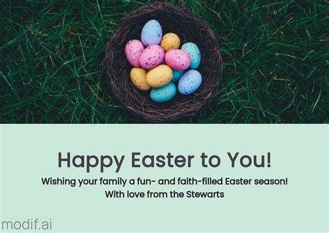 Happy Easter Postcard With Photo Mediamodifier