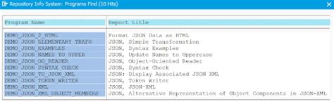Sap Abap Tutorial Abap Code Samples Abap And Json