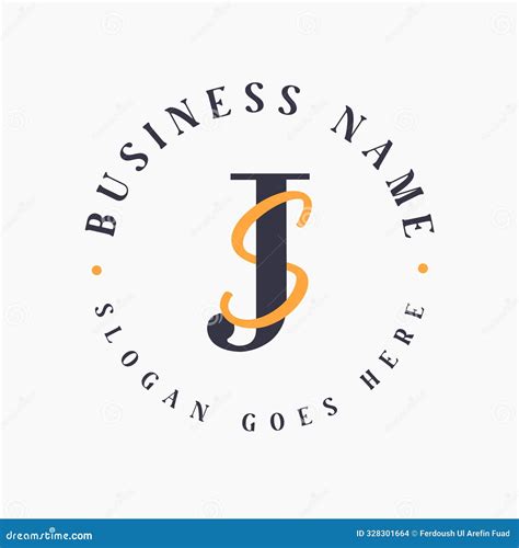 Elegant Letter Js Initials Logo For Corporate Branding Js Lettermark
