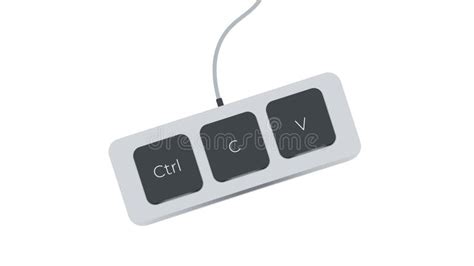 Copy Paste Button Control Ctrl C V Stock Footage Video Of Paste Banner 254248750