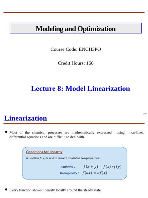 Chapter 8 Model Linearization Pdf Nonlinear System Perturbation