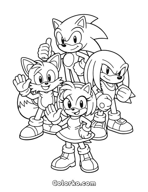 Sonic Coloring Pages