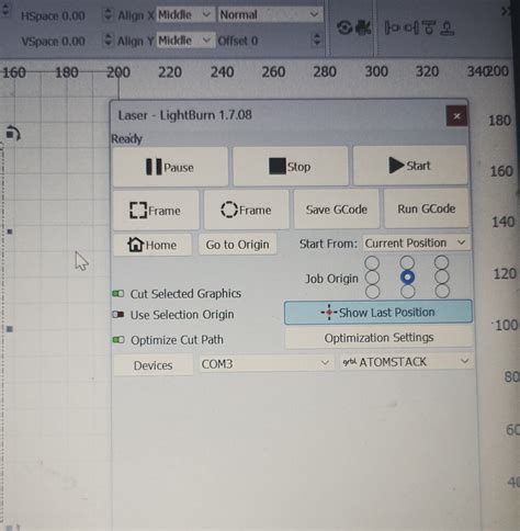 Unable To Adjust Laser Settings Lightburn Software Questions Lightburn Software Forum