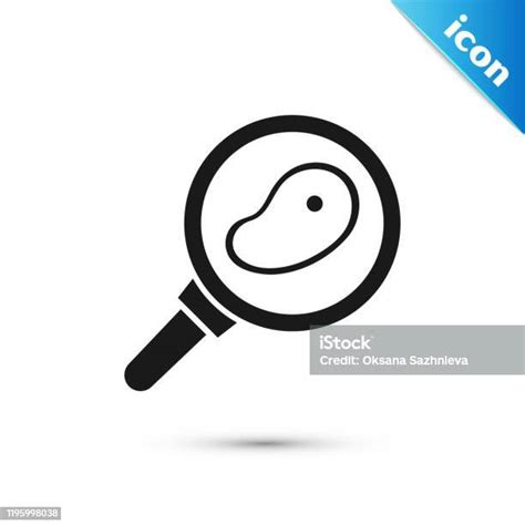 흰색 배경에 고립 된 프라이팬 아이콘에 검은 스테이크 고기 벡터 일러스트레이션 고기에 대한 스톡 벡터 아트 및 기타 이미지