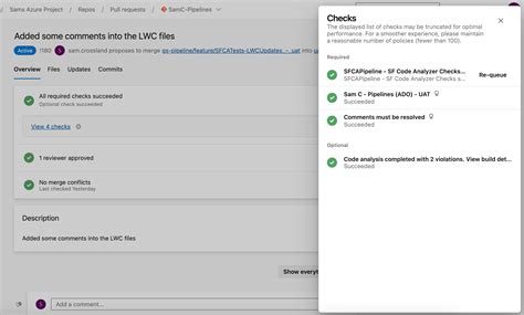 Is There A Reason Why Status Checks Applied To A Commit Dont Pull Through To The Pr Status