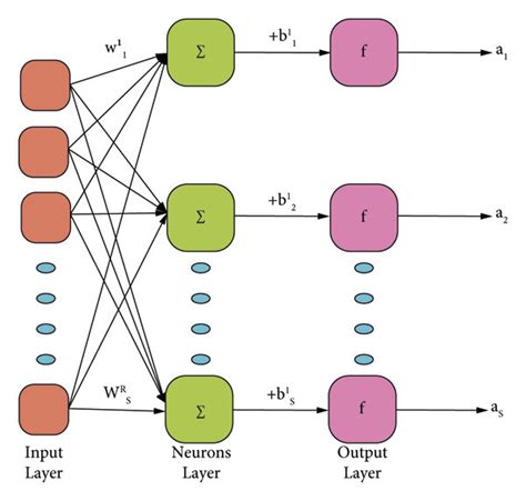 single layer network with r s neurons download scientific diagram