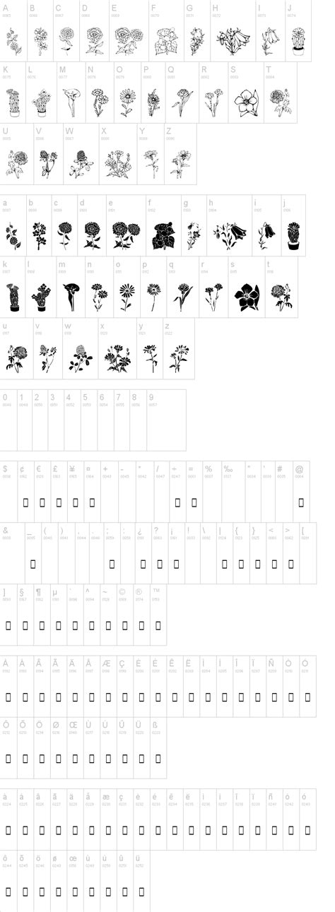 DT Flowers Font Dafont Com