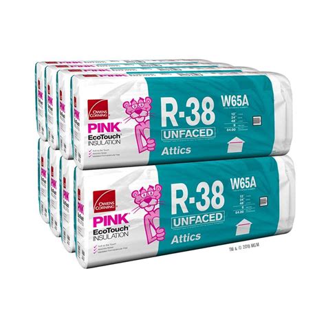 Owens Corning R 38 Faced Fiberglass Insulation Batt 24 X 48 57 Off