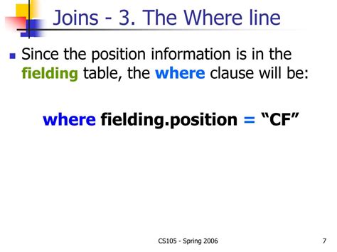 ppt cs105 lab 4 sql joins insert delete powerpoint presentation