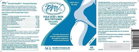 Pnv Prenatal Vitamins Fda Prescribing Information Side Effects And Uses