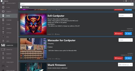 how to run multiple custom firmwares on m5 cardputer using an sd card