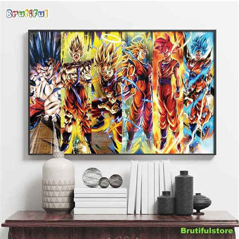 Broly Ssj Vs Gogeta Ssj Blue Dragon Ball Super Canvas Poster Brutifulstore Com