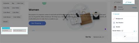 Applied Filters Ecomposer Landing Page Builder