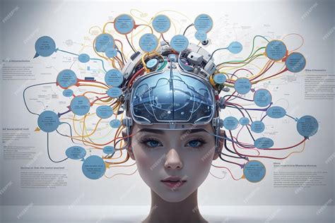 premium ai image futuristic classroom mind maps visualizing complex