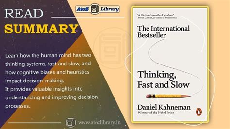 Atoz Library On Linkedin Thinking Fast And Slow By Daniel Kahneman