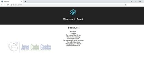 React Spring Tutorial Java Code Geeks