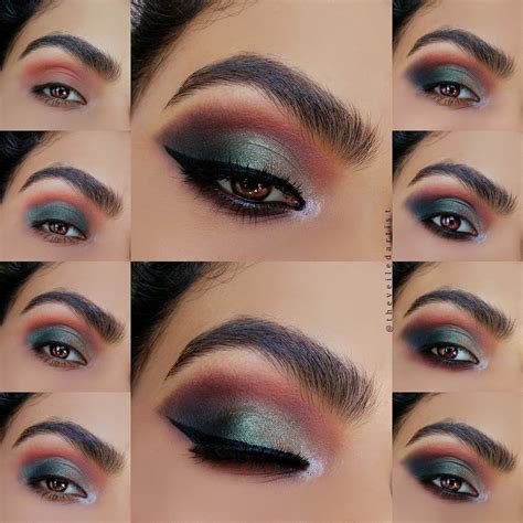 Gradient Green Shimmery Smokey Eyes Tutorial The Veiled Artist