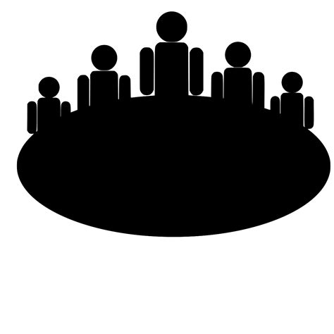Svg 사람들 사업 표 모임 무료 Svg 이미지 및 아이콘 Svg Silh