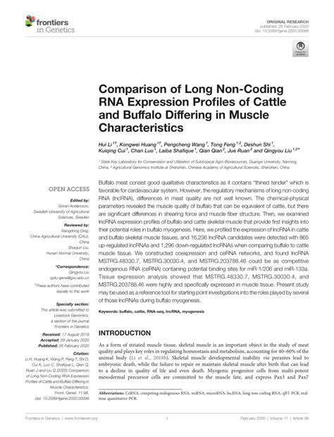 pdf comparison of long non coding rna expression profiles of cattle