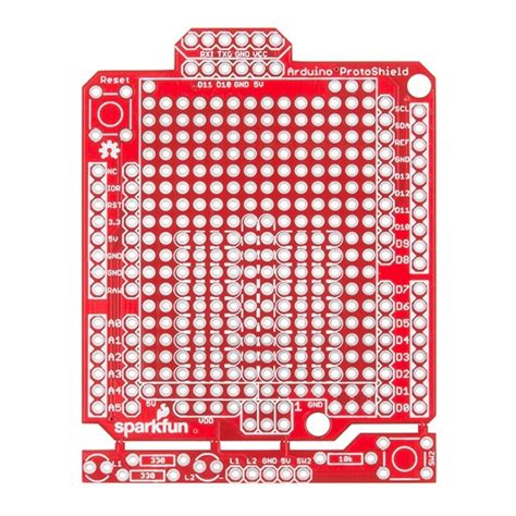 sparkfun arduino protoshield bare pcb dev 13819 sparkfun製｜電子部品・半導体通販のマルツ