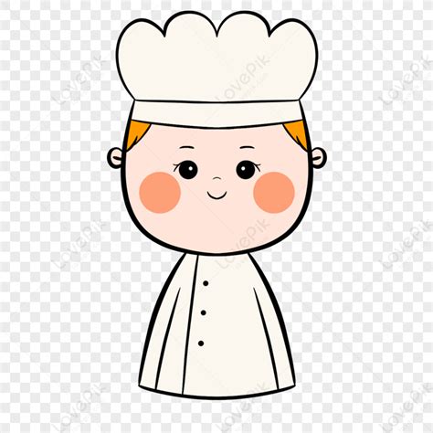 모자에 작은 요리사 일러스트 만화메뉴판심벌 마크상징 Png 일러스트 무료 다운로드 Lovepik