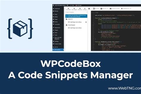 Wpcodebox V2012 将代码片段添加到 Wordpress 的最简单方法插件破解版下载芒果运营