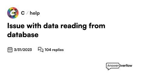 issue with data reading from database c