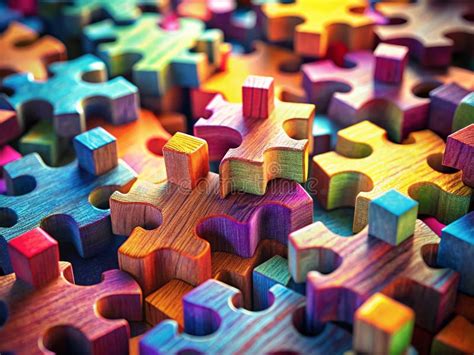 Intricate Interlocking Puzzle Pieces A Visual Metaphor For Conceptual