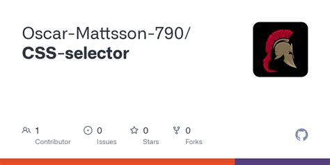 Github Oscar Mattsson 790css Selector