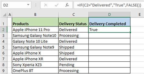 Using True And False Functions In Excel Excel Tutorial