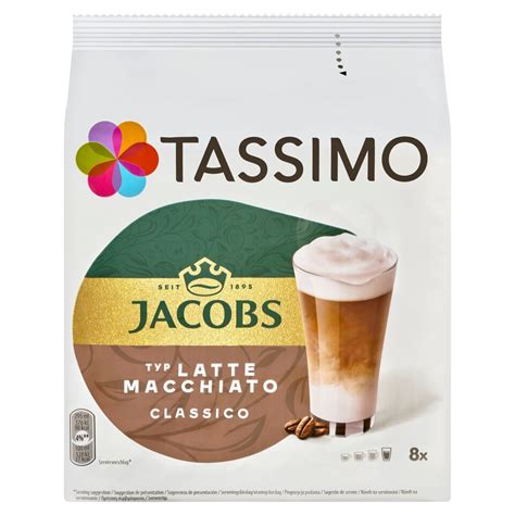 Tassimo Jacobs Latte Macchiato Classico 16 Capsule Cafea 25 Produse