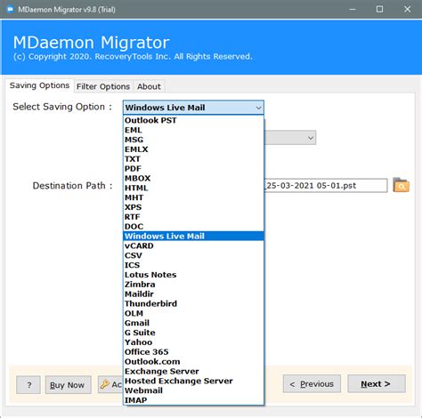 how to migrate mdaemon to windows live mail quick tips