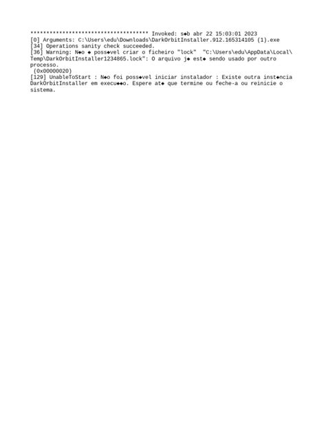 Installation Log Pdf