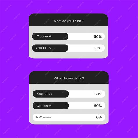Premium Vector Vector Illustration Simple Voting Interface Design