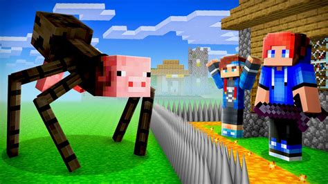 ПАУК МУТАНТ Против САМОГО БЕЗОПАСНОГО ДОМА В Майнкрафт Youtube