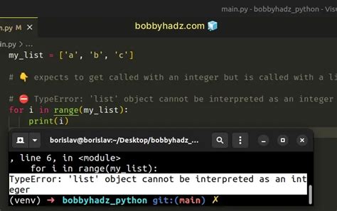 TypeError List Object Cannot Be Interpreted As An Integer Bobbyhadz