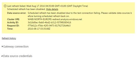 Scheduled Refresh Has Been Disabled Microsoft Fabric Community