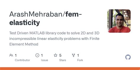 Github Arashmehrabanfem Elasticity Test Driven Matlab Library Code