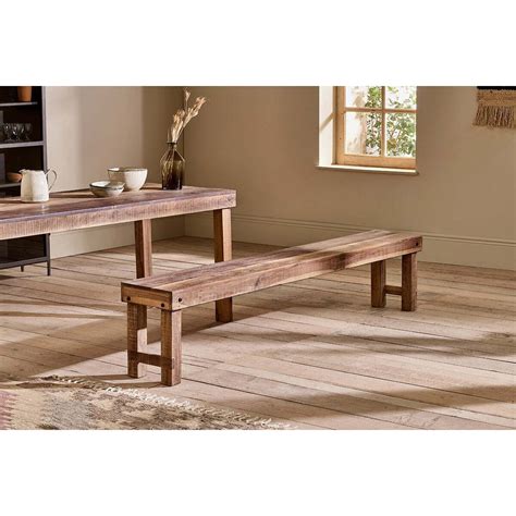 Nkuku Aarna Reclaimed Bench Chairs Stools And Benches Large Natural