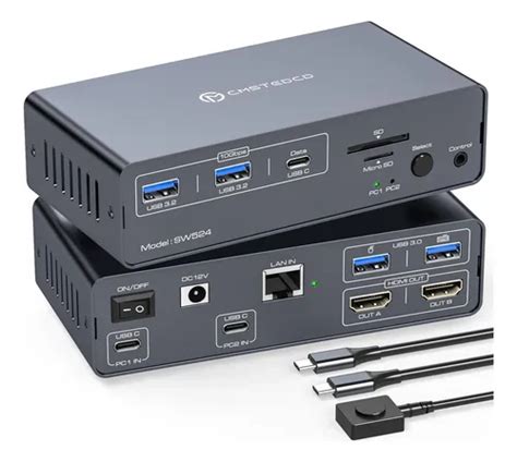Docking Station Cmstedcd Usb C W Kvm Switch 2 Monitors 2 Pc Mercadolivre