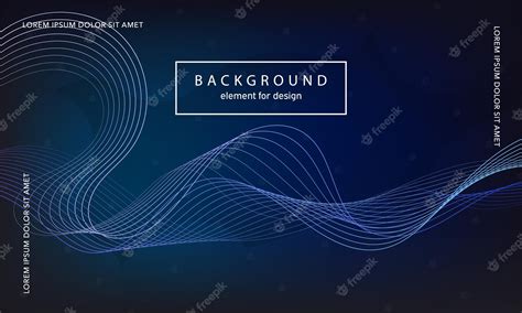 Premium Vector Abstract Gradient Background Wave Element For Design