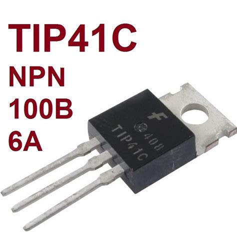 Транзистор TIP41C NPN 100В 6А TO-220 TIP41 (ID#1204211625), цена: 9 ...