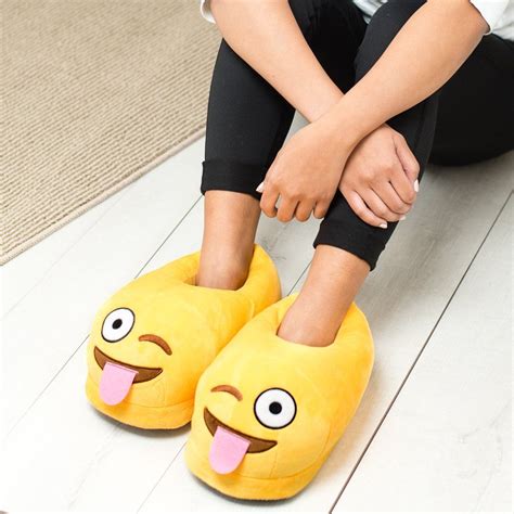 Ankit Emoji Bedroom Slippers Cute Smiley Plush Slippers For Women