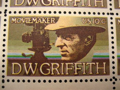 1555 DW Griffith US Postage Stamp Sheet Beverly Hills CA Silver Screen ...